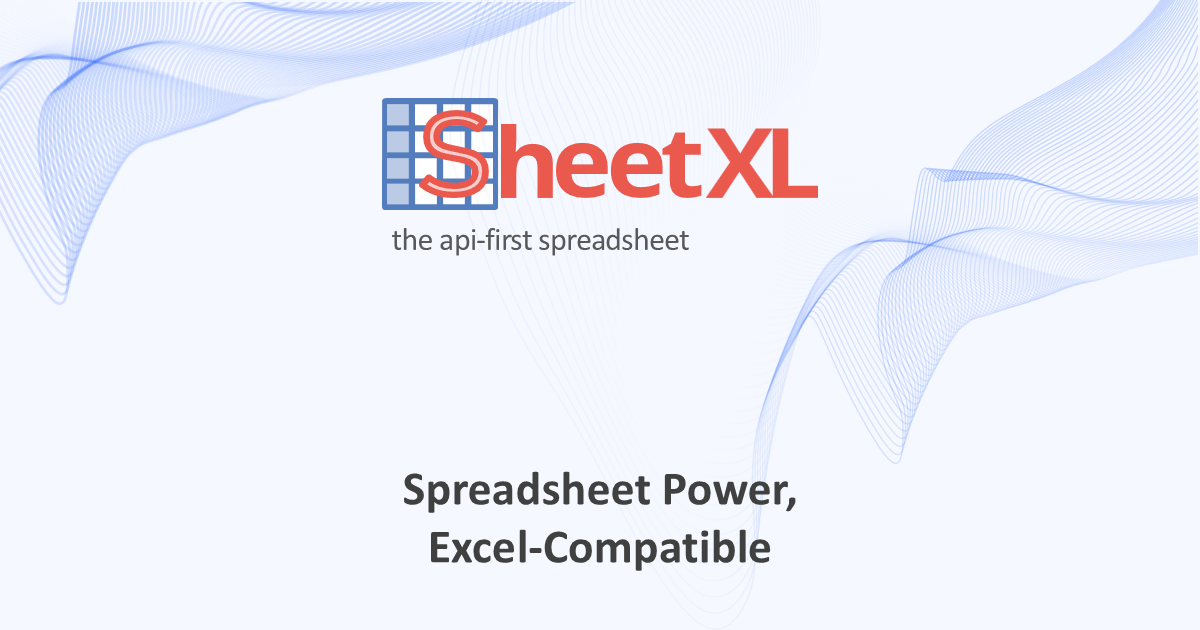 Getting Started | SheetXL - Spreadsheet power in your app—in minutes.